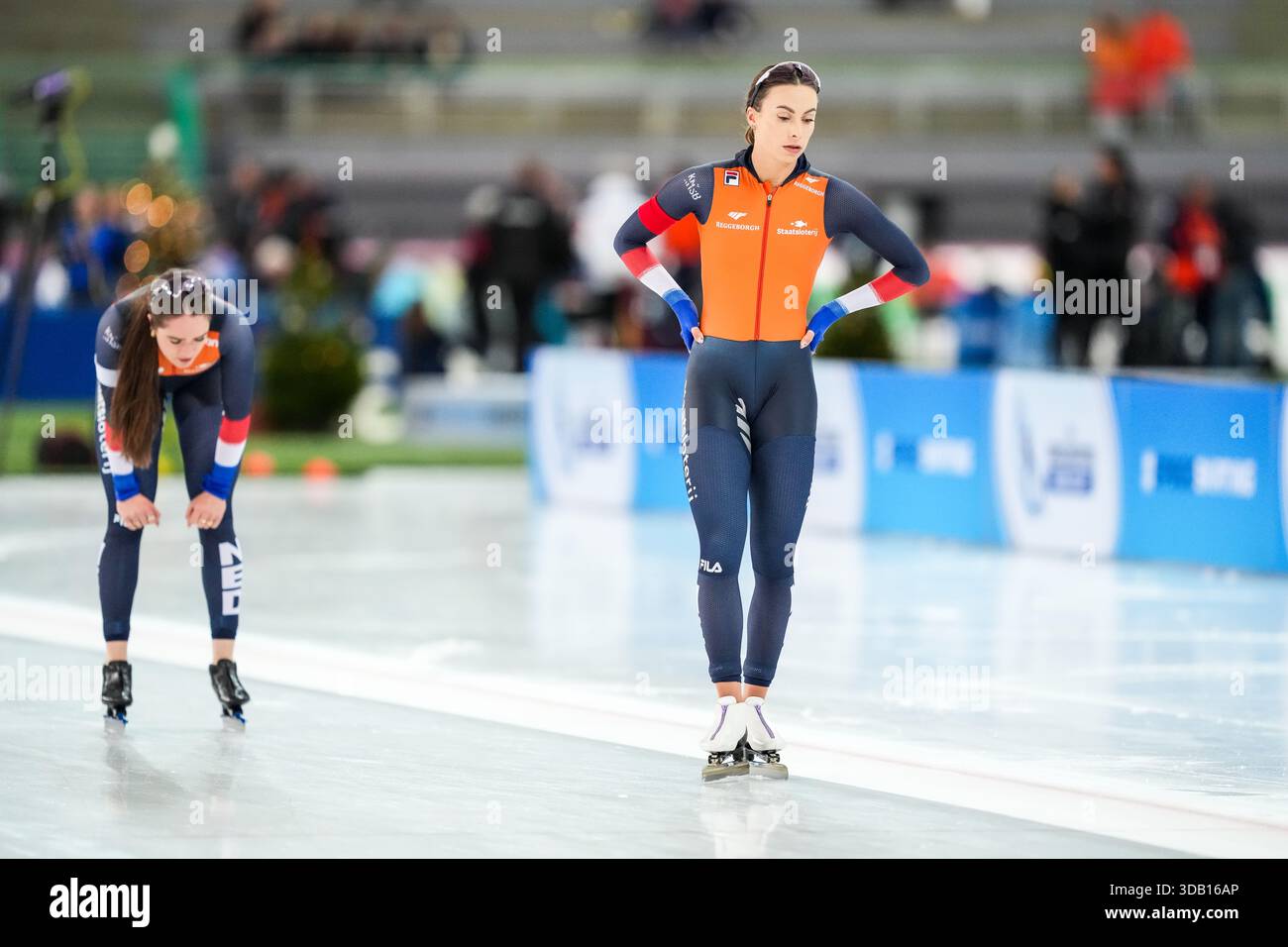 HAMAR, NORWAY - DECEMBER 13: Isabel Grevelt of Netherlands, Femke Kok ...