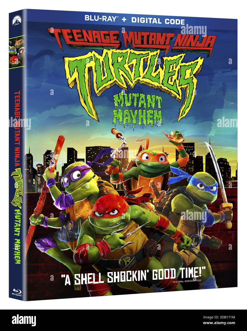 Teenage Mutant Ninja Turtles: Mutant Mayhem (2023)BLU RAY COVER ART ...
