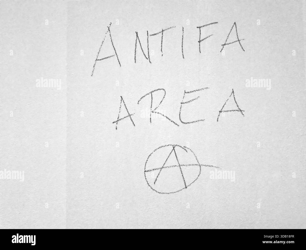 The simple sign of the leftist group Antifa Stock Photo - Alamy