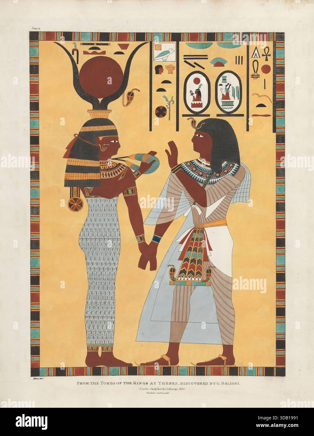 Tableau supposed to represent the Goddess Isis illustration from the ...
