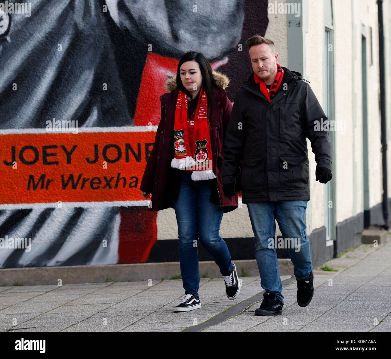 Fans arrive ahead of the Sky Bet Championship match between Wrexham and ...