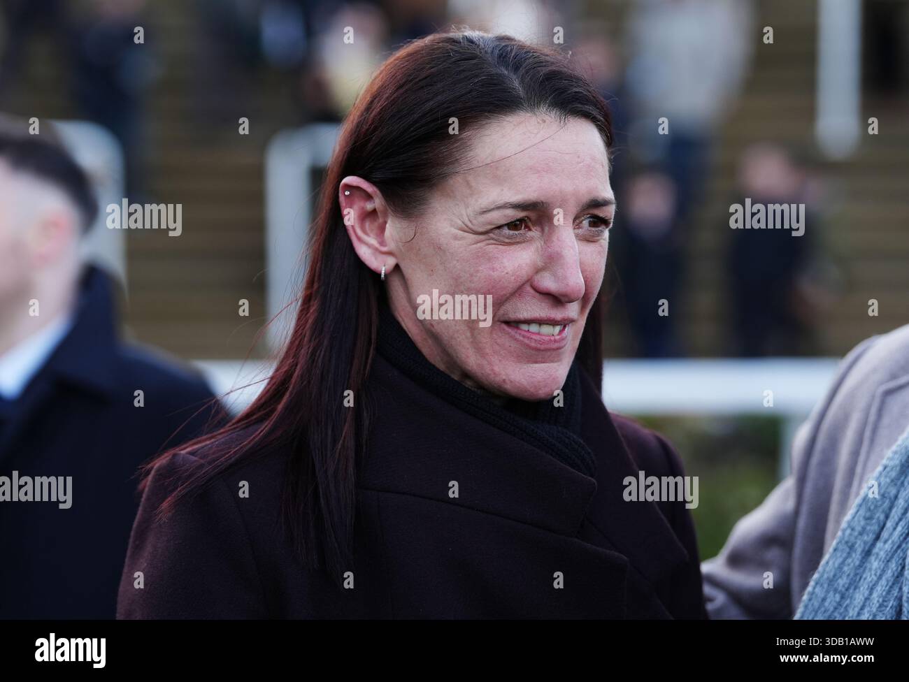 Trainer Faye Bramley after Glengouly won the Support The Hunt Family ...