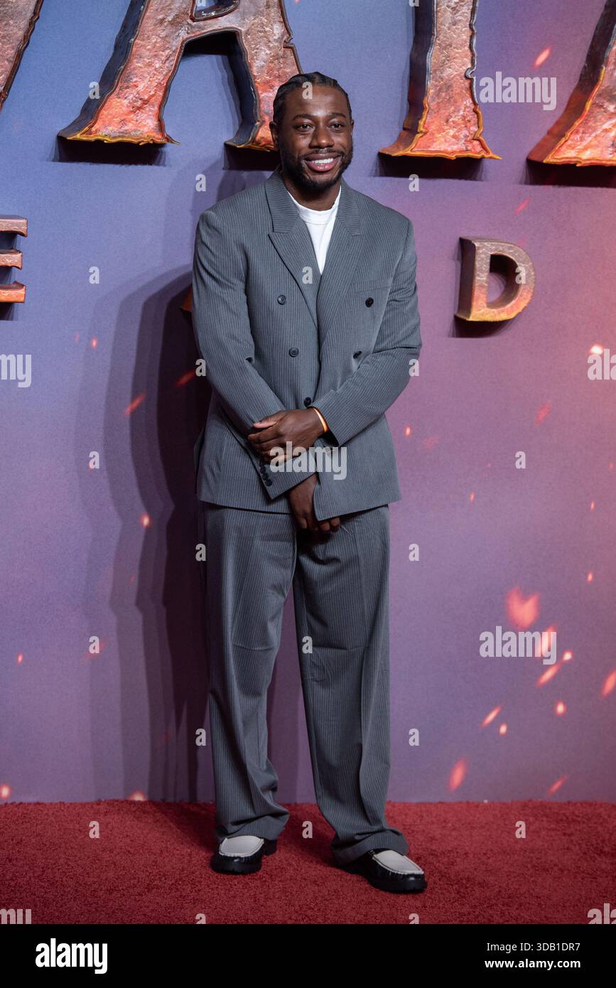 Asher Glean attends the "Avatar: Fire And Ash" UK Premiere at BFI IMAX Waterloo Stock Photo - Alamy