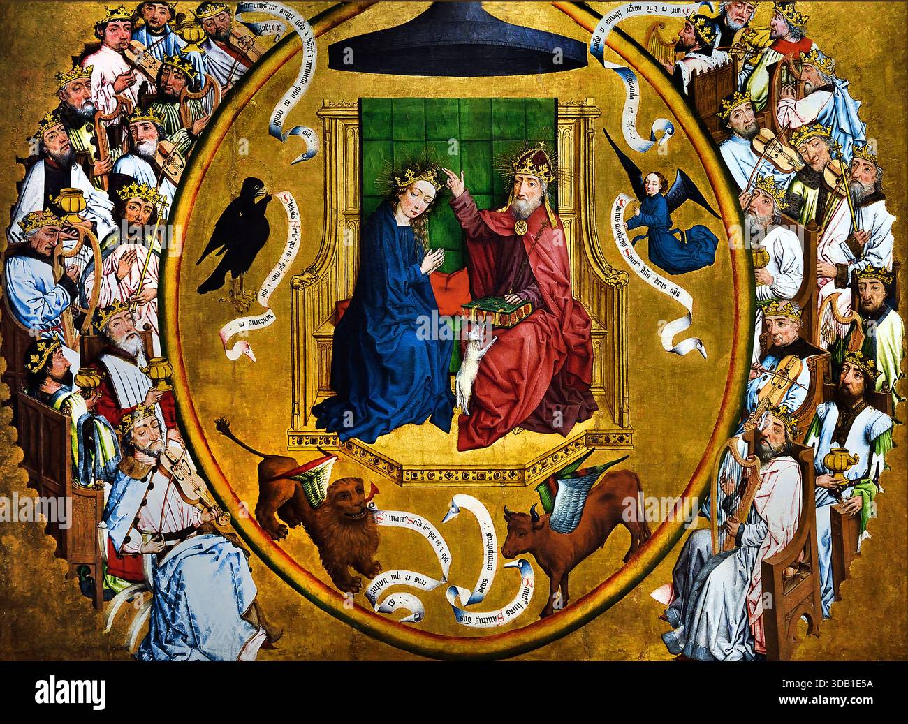 Lower Rhine 1450/1475 Coronation of Mary with the Twenty Four Elders ...