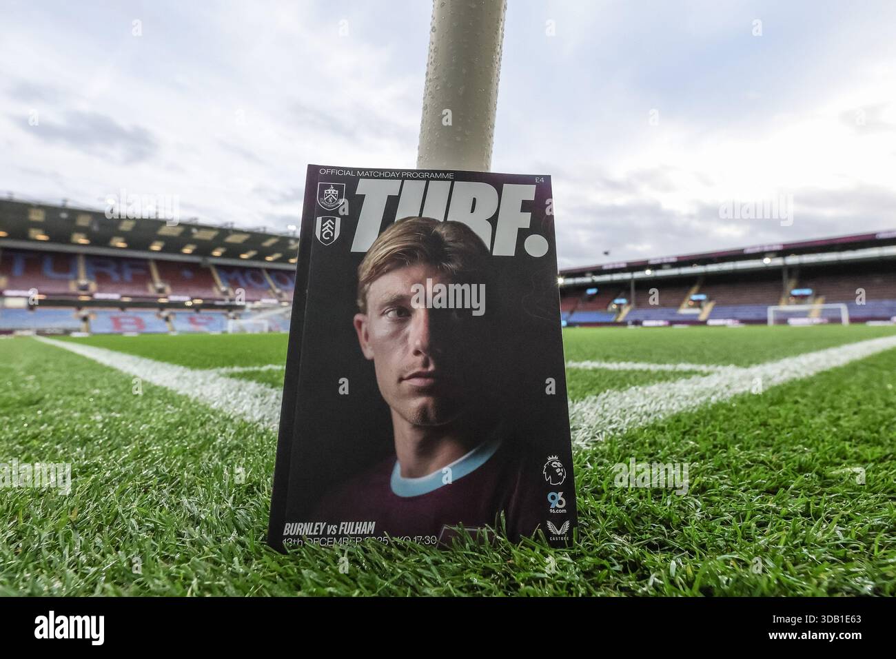 Official match day program during the Premier League match Burnley vs ...