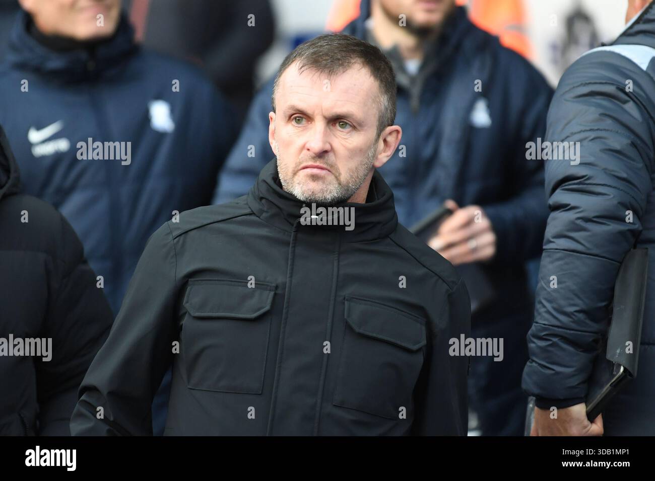 Birmingham, England. 13th Dec 2025. Nathan Jones before the Sky Bet EFL ...