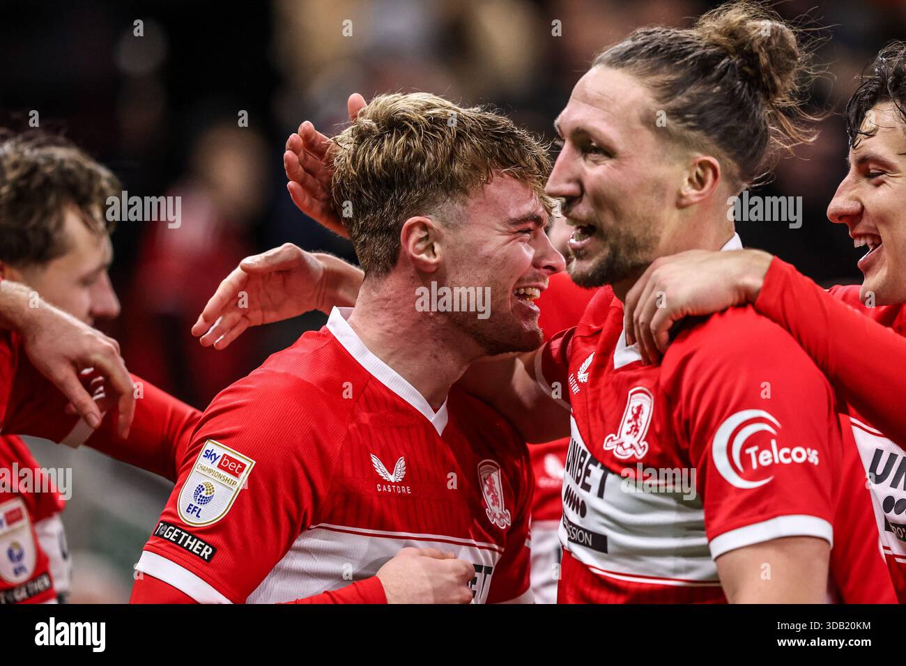 Tommy Conway of Middlesbrough celebrates his goal to make it 3-0 during ...