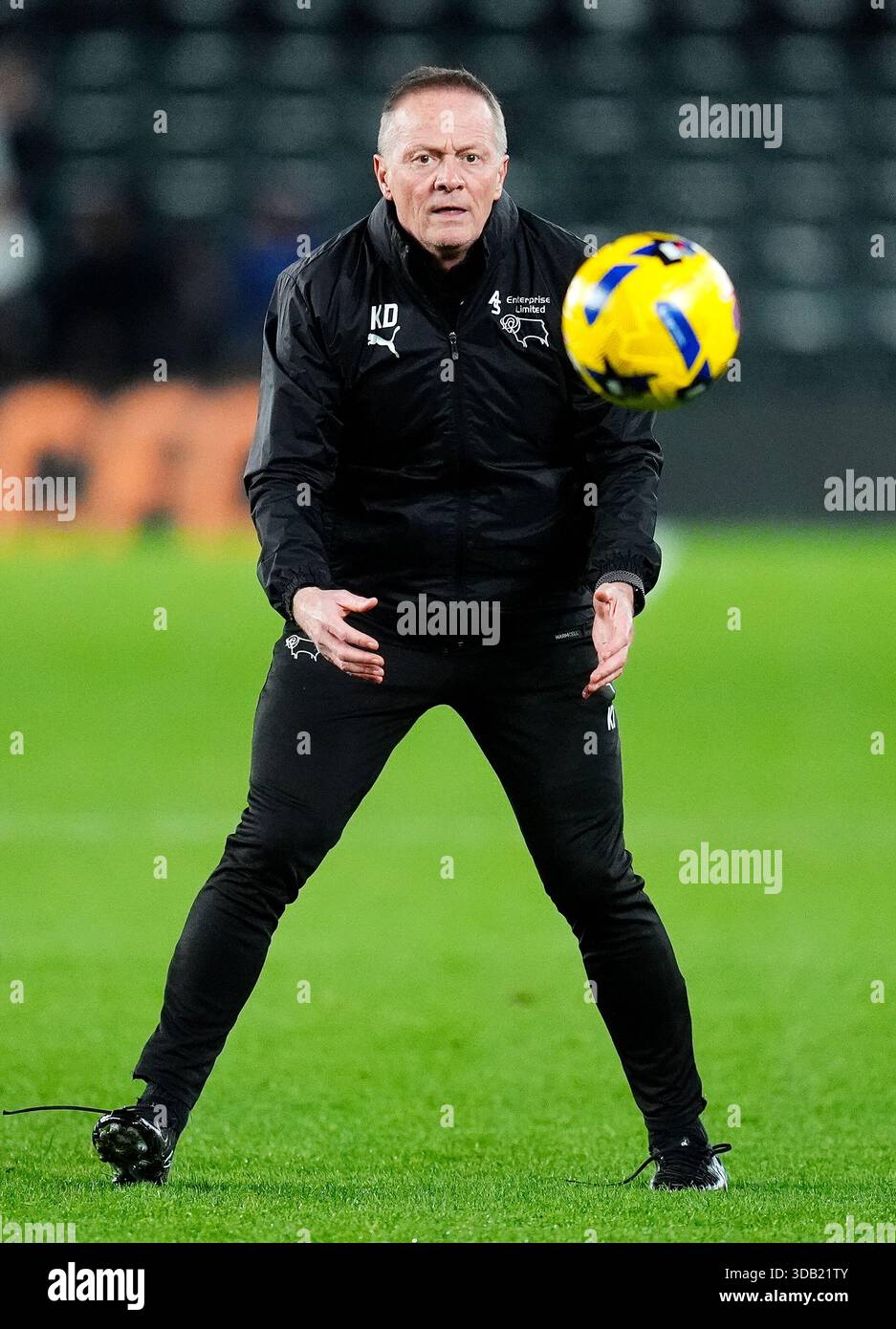 Derby County's First Team Coach Keith Downing during the Sky Bet ...
