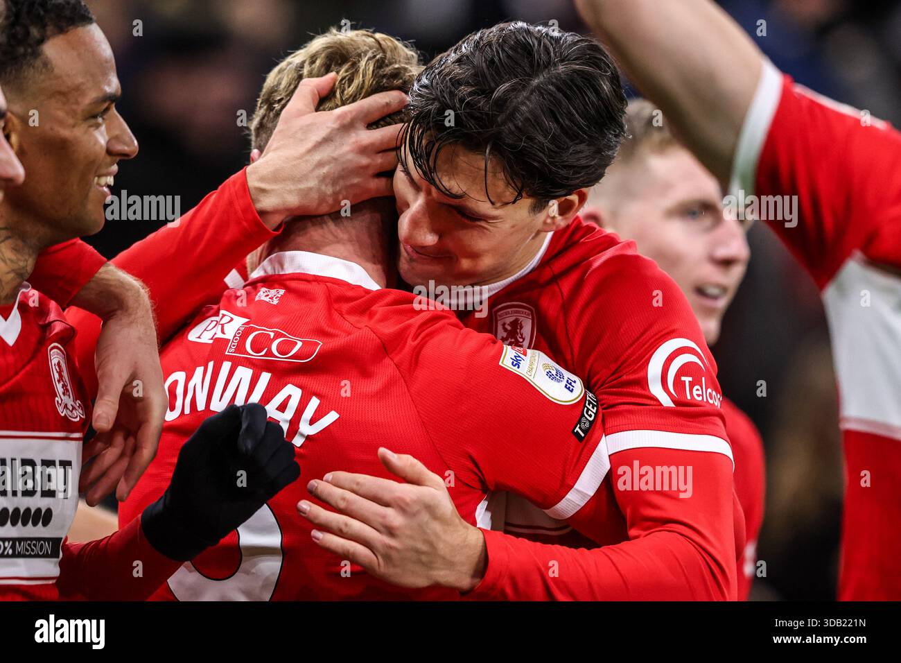 Tommy Conway of Middlesbrough celebrates his goal to make it 3-0 during ...