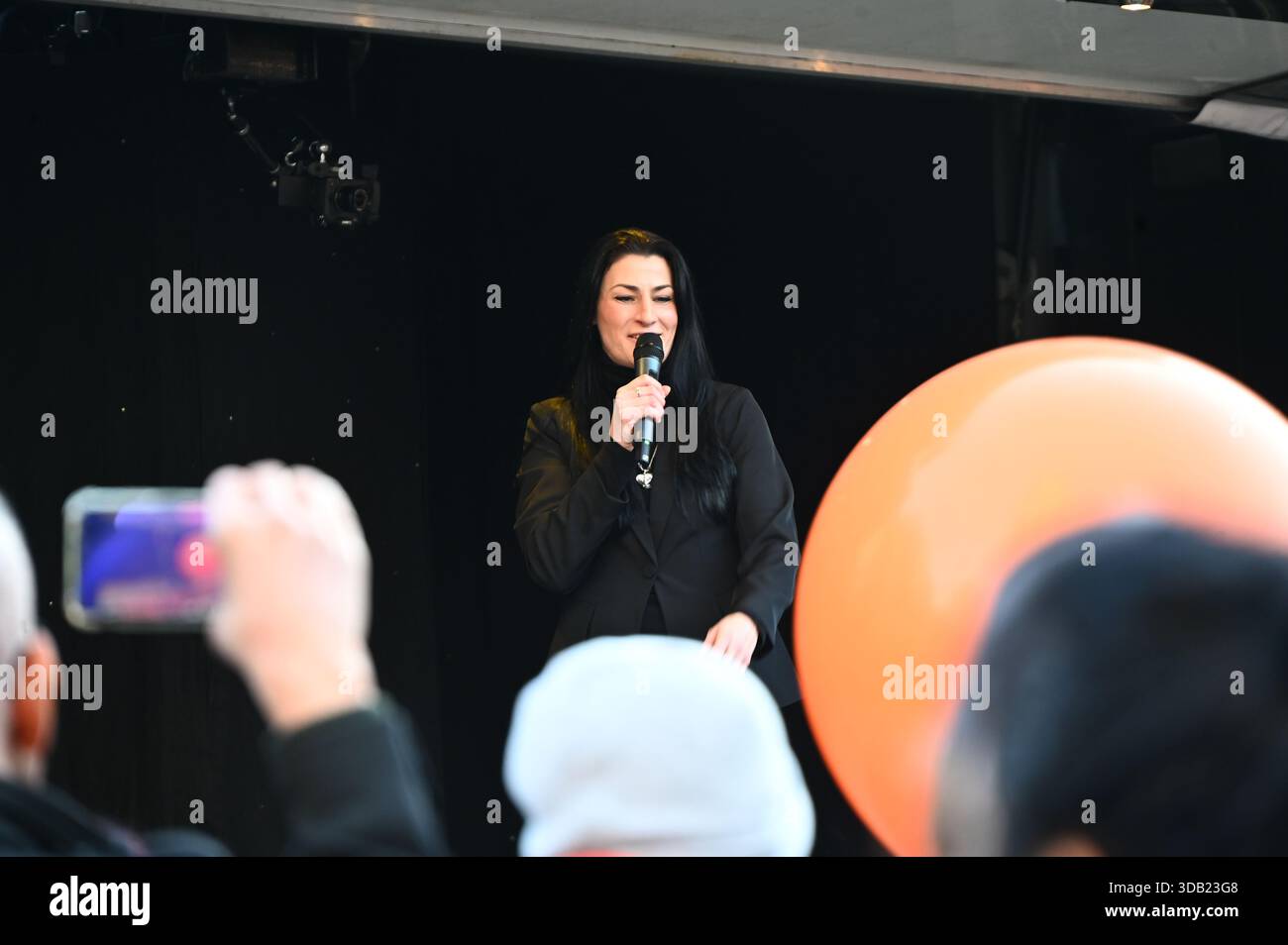 London, England, 13th December 2025: Speaker Fiona Rose Diamond Rally ...