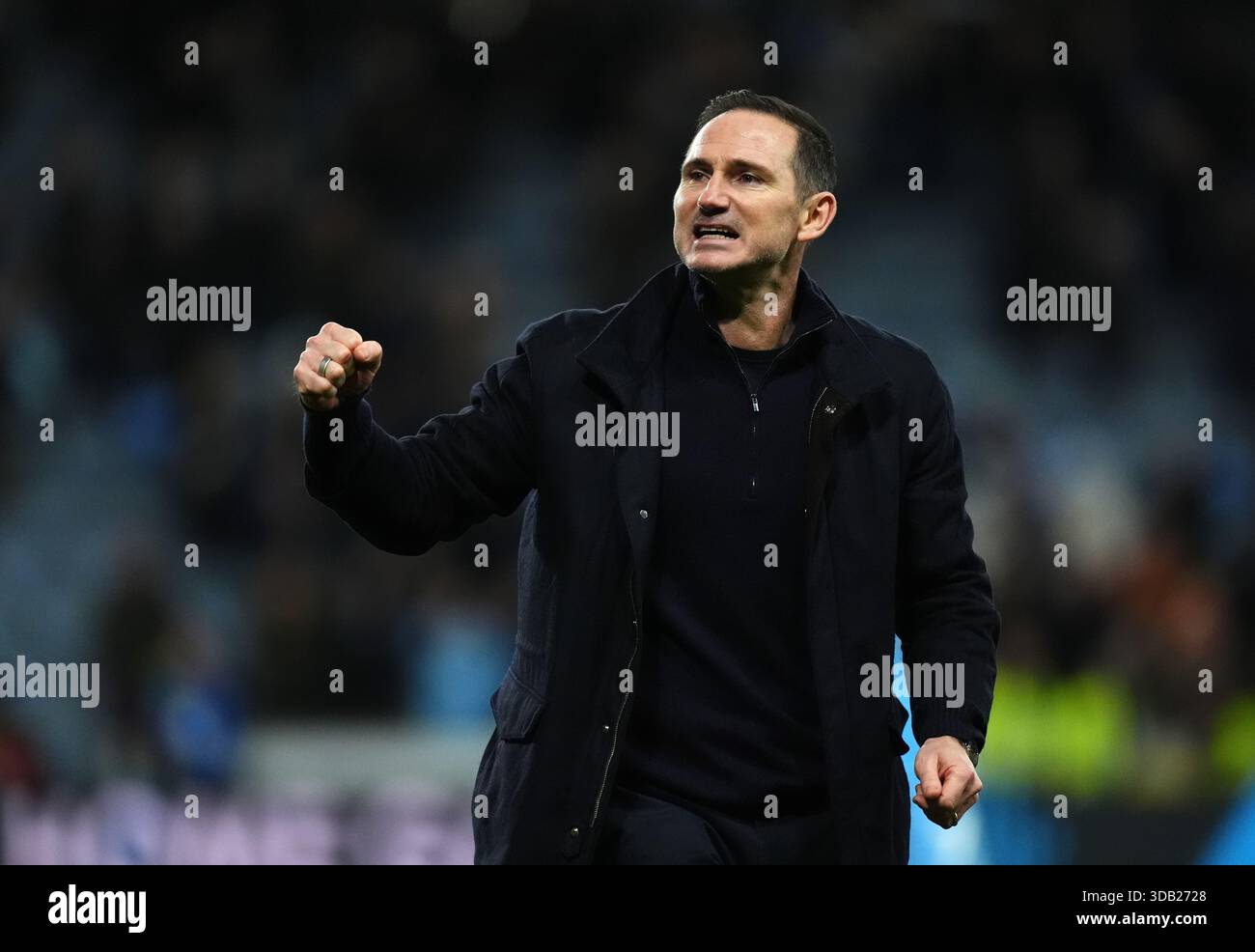 Coventry City head coach Frank Lampard celebrates following the Sky Bet ...