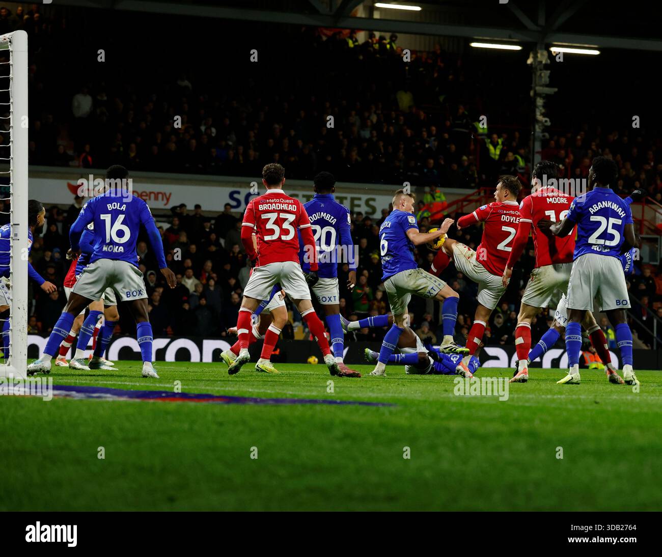 Action during the Sky Bet Championship match at the SToK Racecourse ...