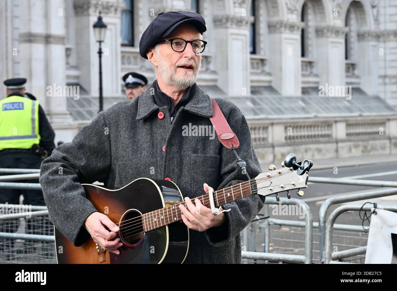 London, UK. Singer-songwriter Billy Bragg, peformed in Westminster ...