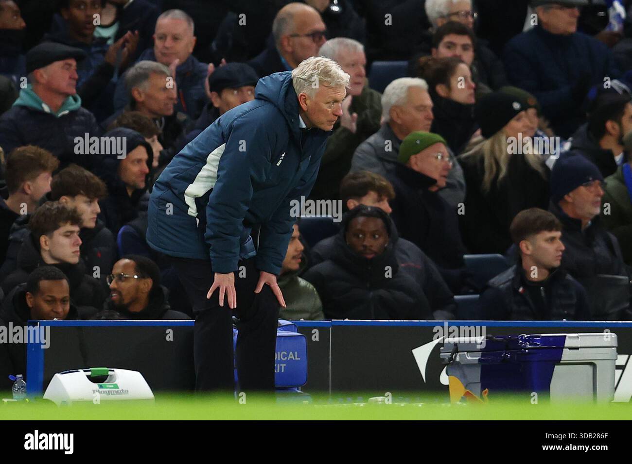 London, England, 13th December 2025. David Moyes, Manager of Everton ...