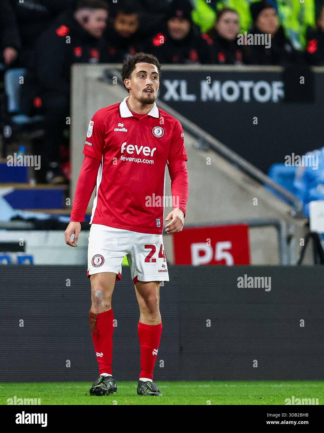 24, Haydon Roberts of Bristol City looks around during the Sky Bet ...