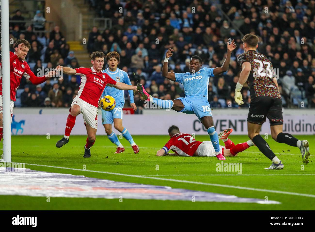 Ephron Mason-Clark Of Coventry City scores a GOAL 1-0 during the ...