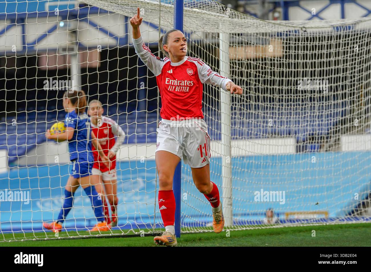 LIVERPOOL, ENGLAND - December 13: Katie McCabe of Arsenal FC runs to ...