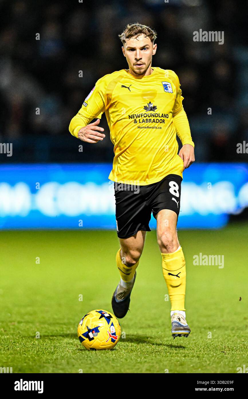 Scott Smith of Barrow AFC goes forward with the ball during the Sky Bet ...