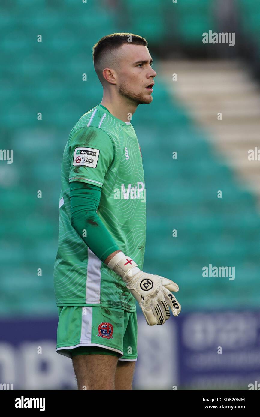 SOLIHULL, WEST MIDLANDS, UK. 13TH DECEMBER 2025. Pat Boyes of AFC Fylde ...
