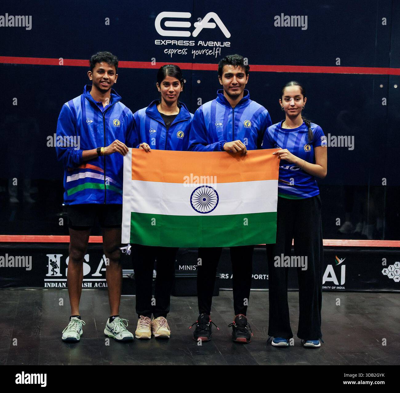 SDAT Squash World Cup 2025 – Chennai, India. “India defeated Egypt 3–0 ...