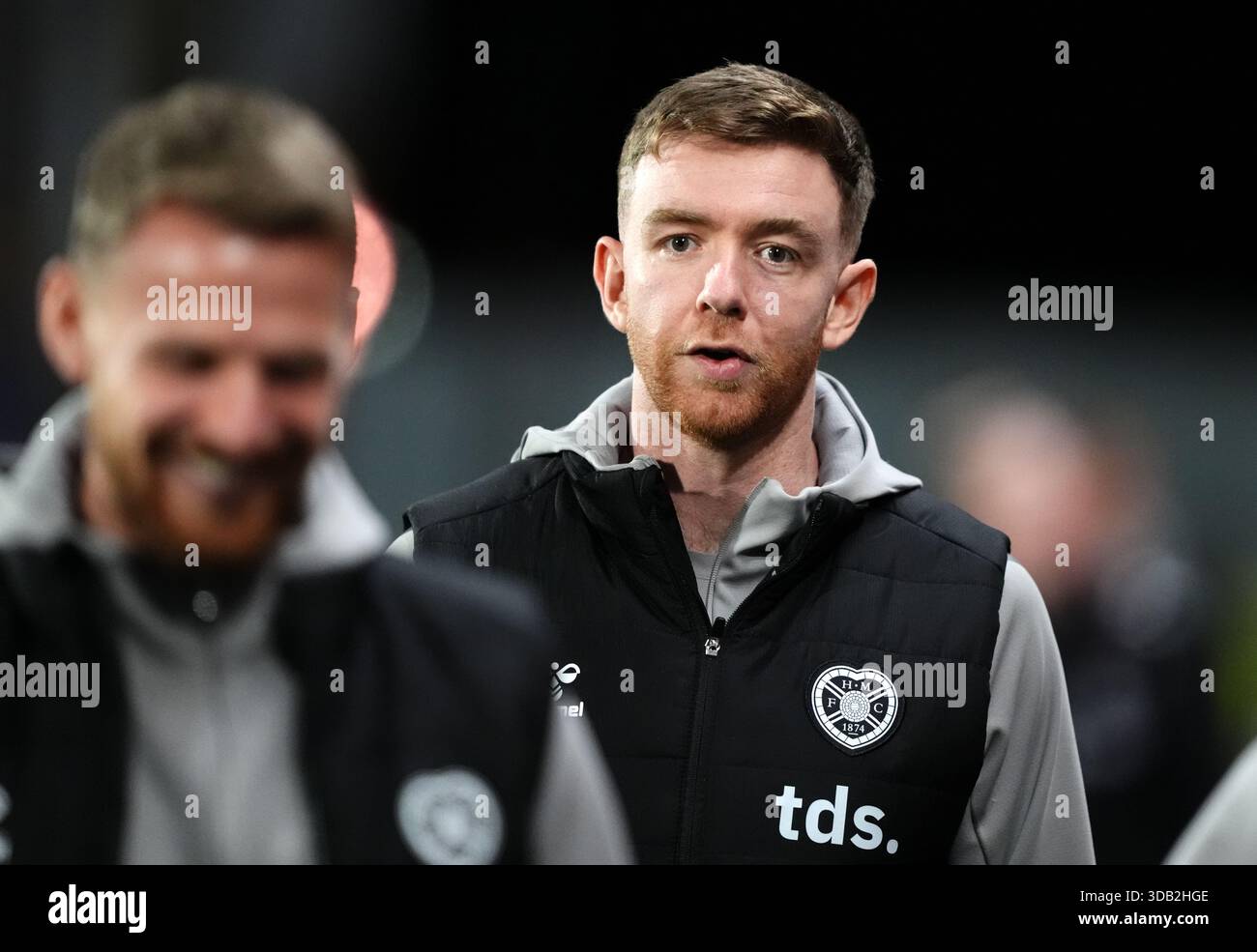 Heart of Midlothian's Stuart Findlay ahead of the William Hill ...