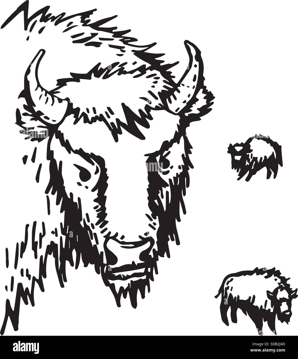 Auroch drawing Stock Vector Images - Alamy