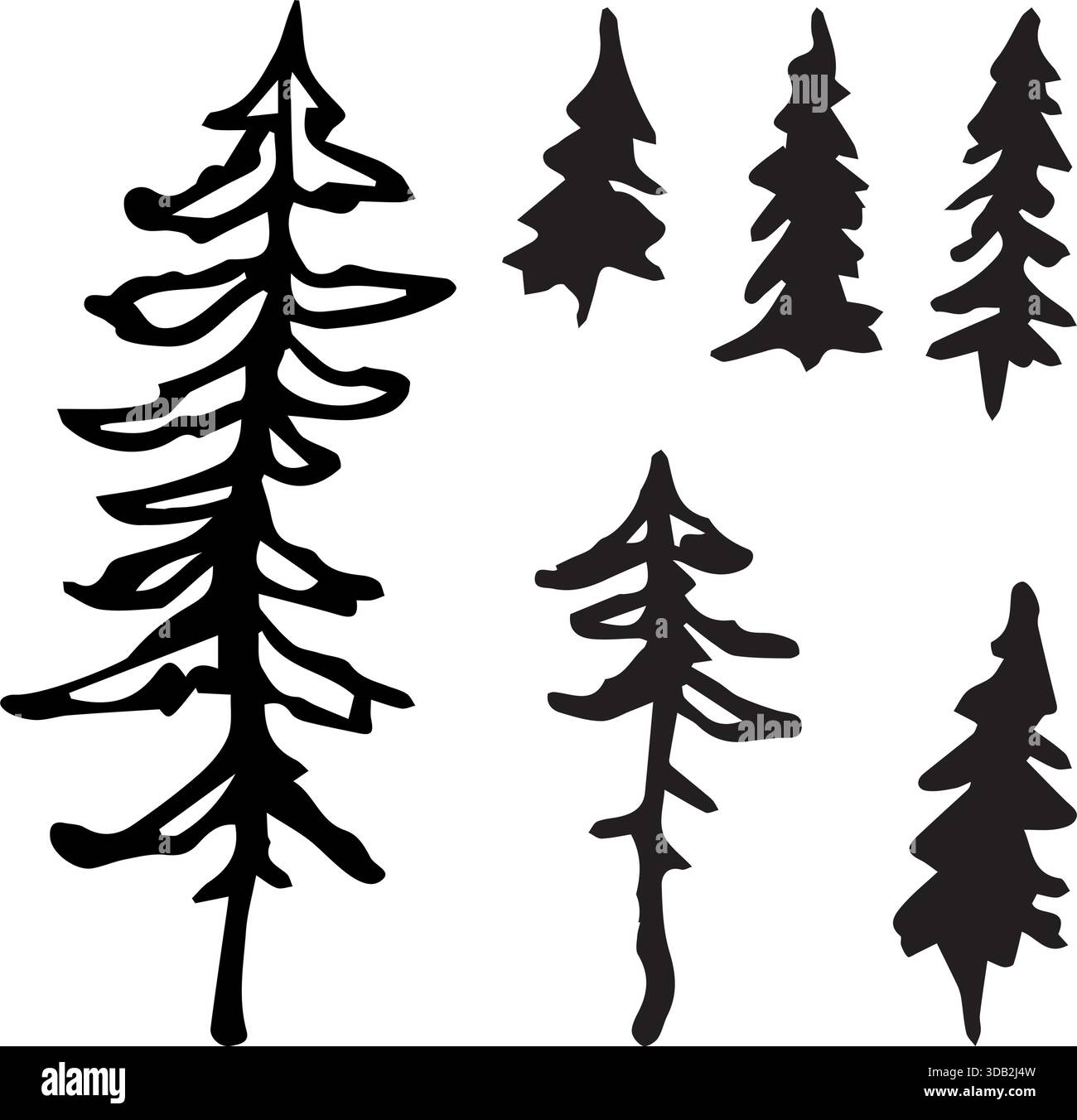 Sparse tree clipart Stock Vector Images - Alamy