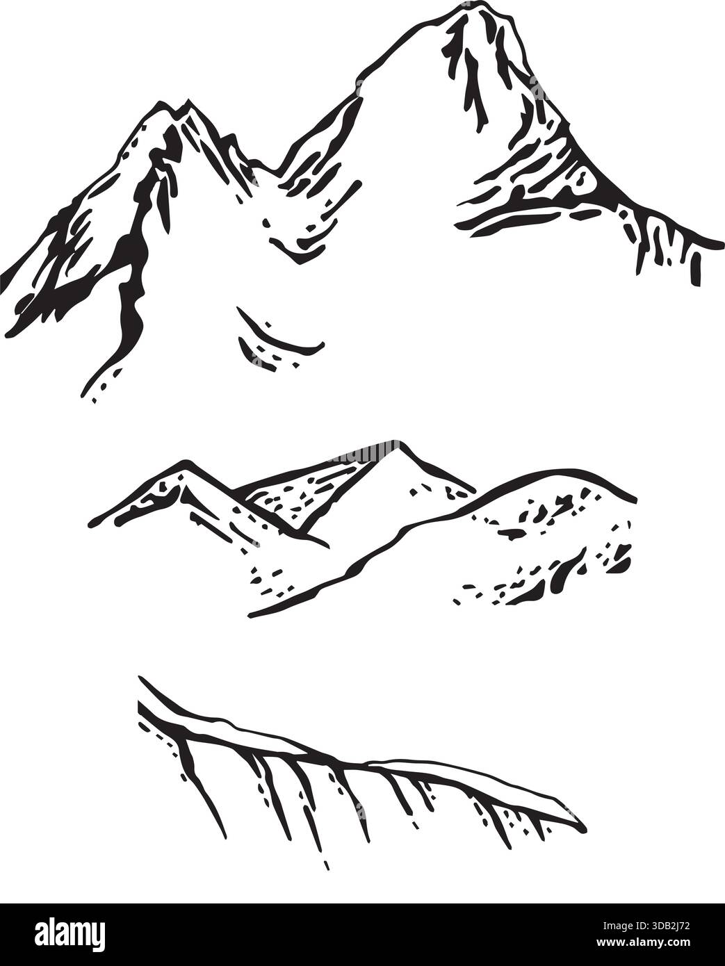 Three ranges Black and White Stock Photos & Images - Alamy