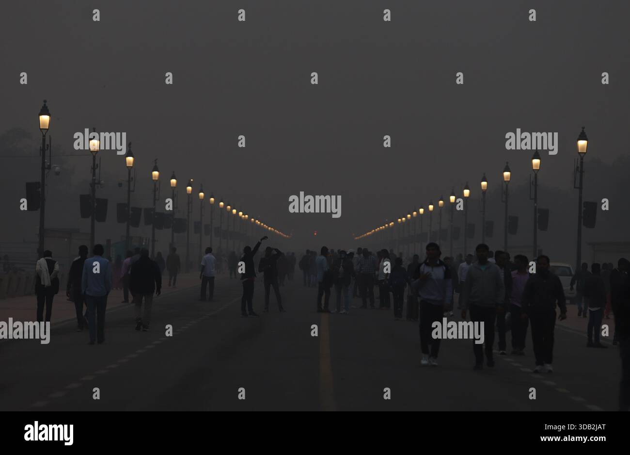 December 13, 2025, New Delhi, New Delhi, India: Peoples walk along ...