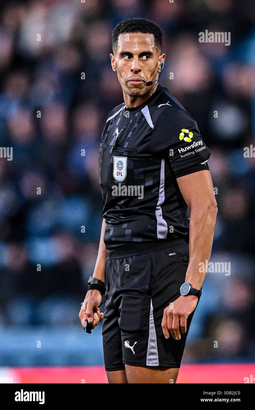 Referee Farai Hallam (Match referee) looks on during the Sky Bet League ...