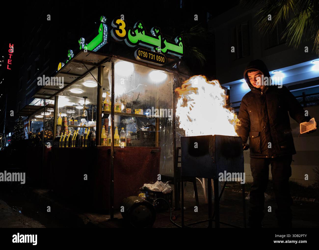 December 13, 2025, Erbil, Kurdistan Region, Iraq: A Kurdish worker ...