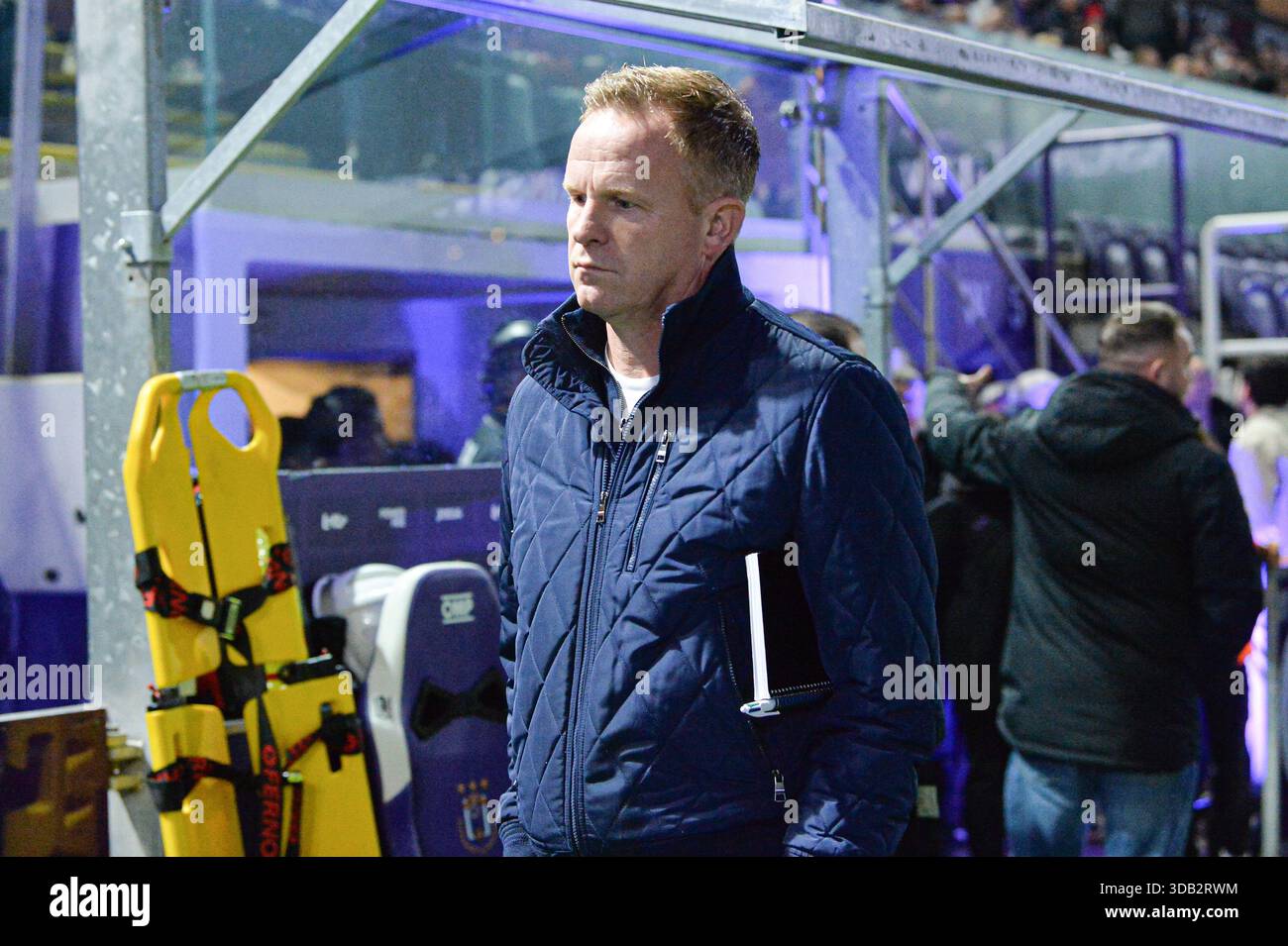 STVV's head coach Wouter Vrancken pictured before a soccer match ...