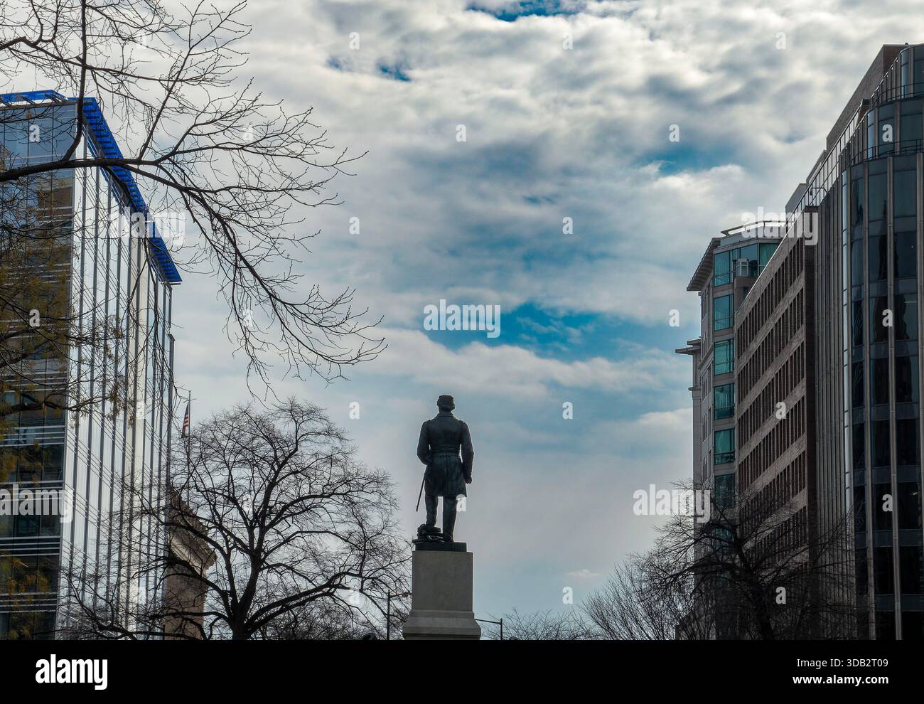 WASHINGTON, DC - DECEMBER 12: The statue of Admiral David G. Farragut ...