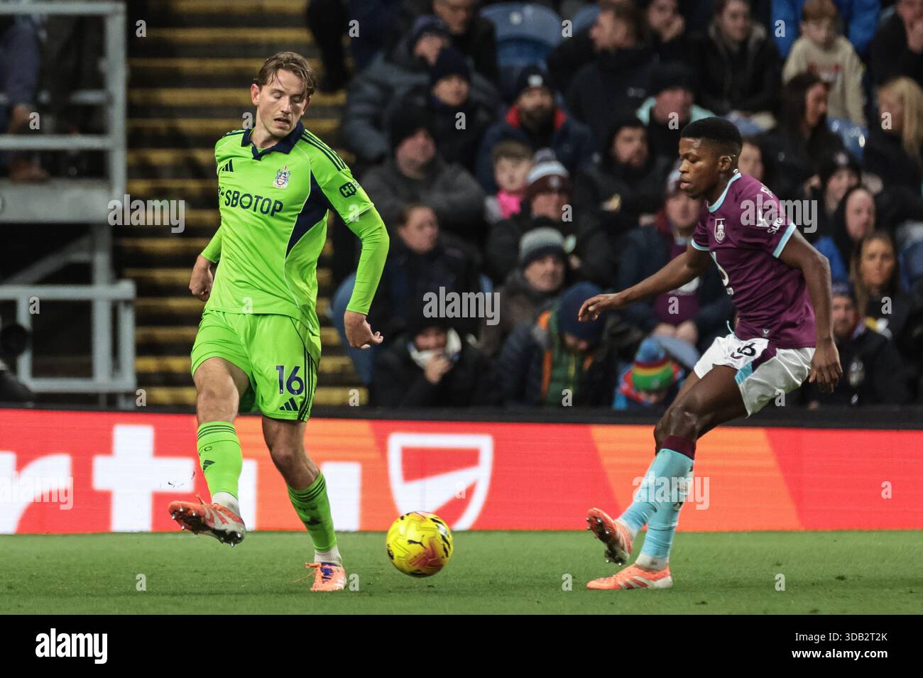 Sander Berge of Fulham clears the ball up field during the Premier ...