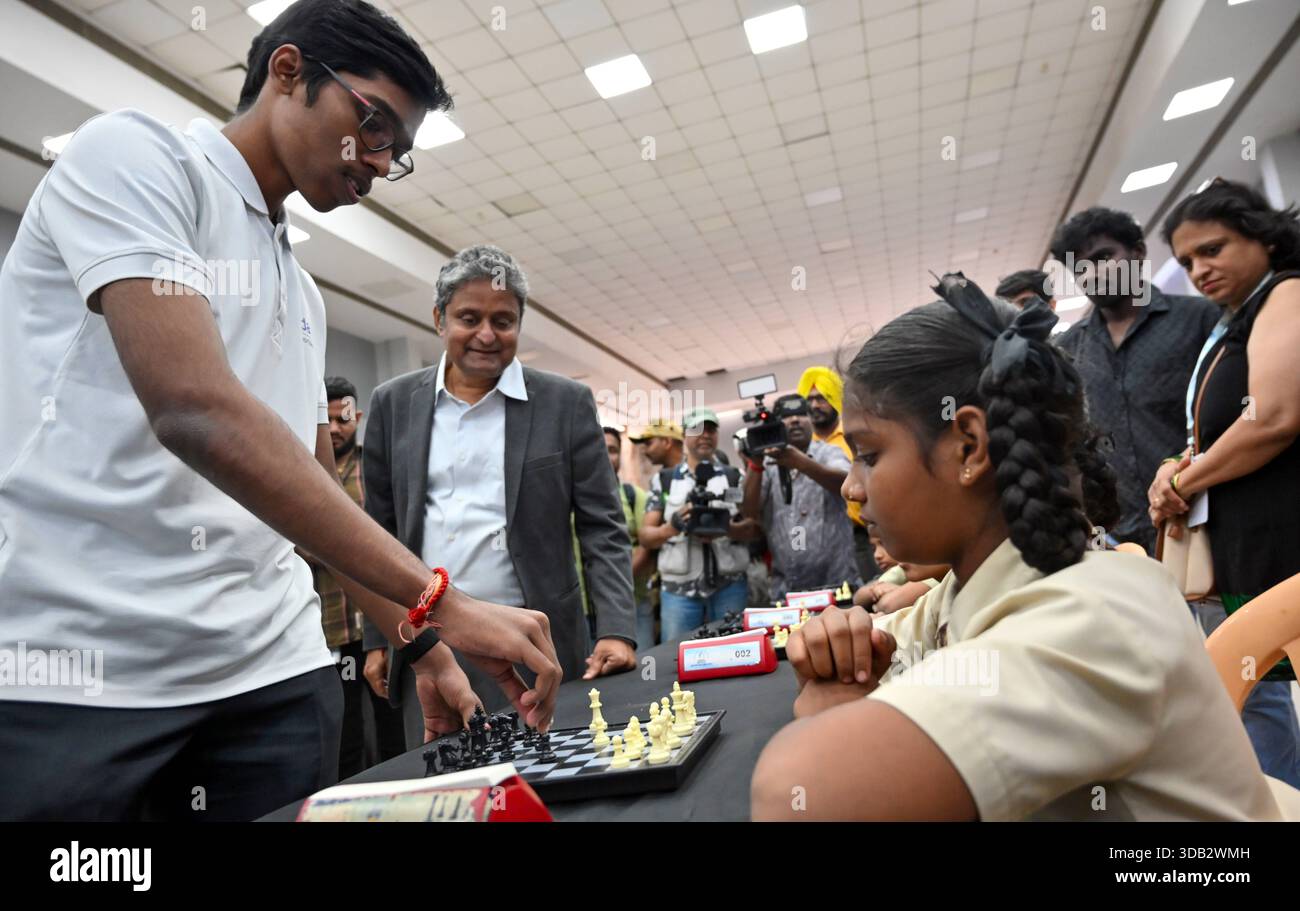 MUMBAI, INDIA - DECEMBER 12: Indian chess grandmaster Rameshbabu ...