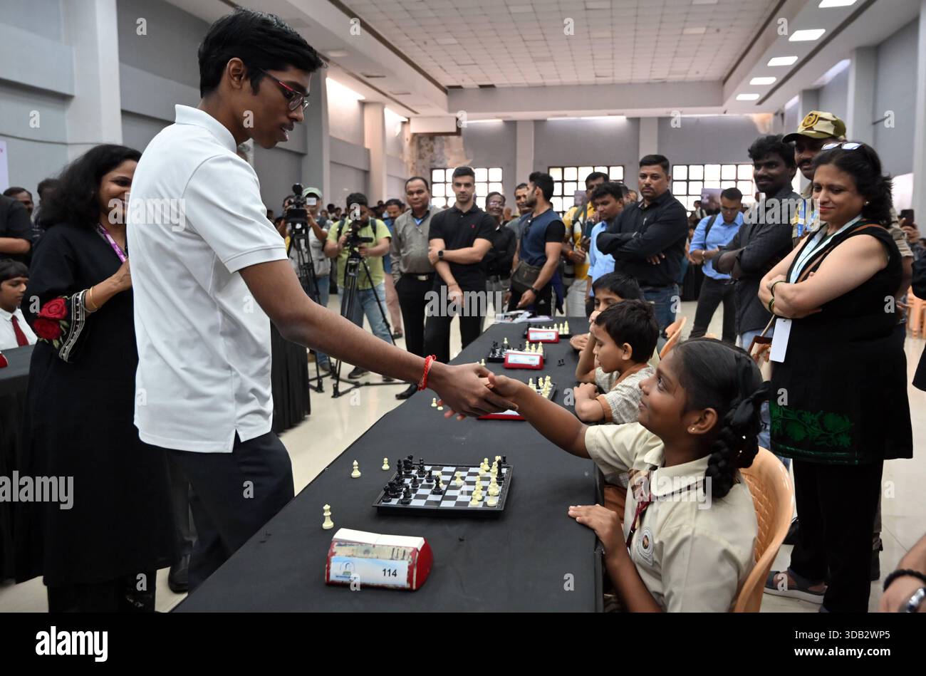 MUMBAI, INDIA - DECEMBER 12: Indian chess grandmaster Rameshbabu ...