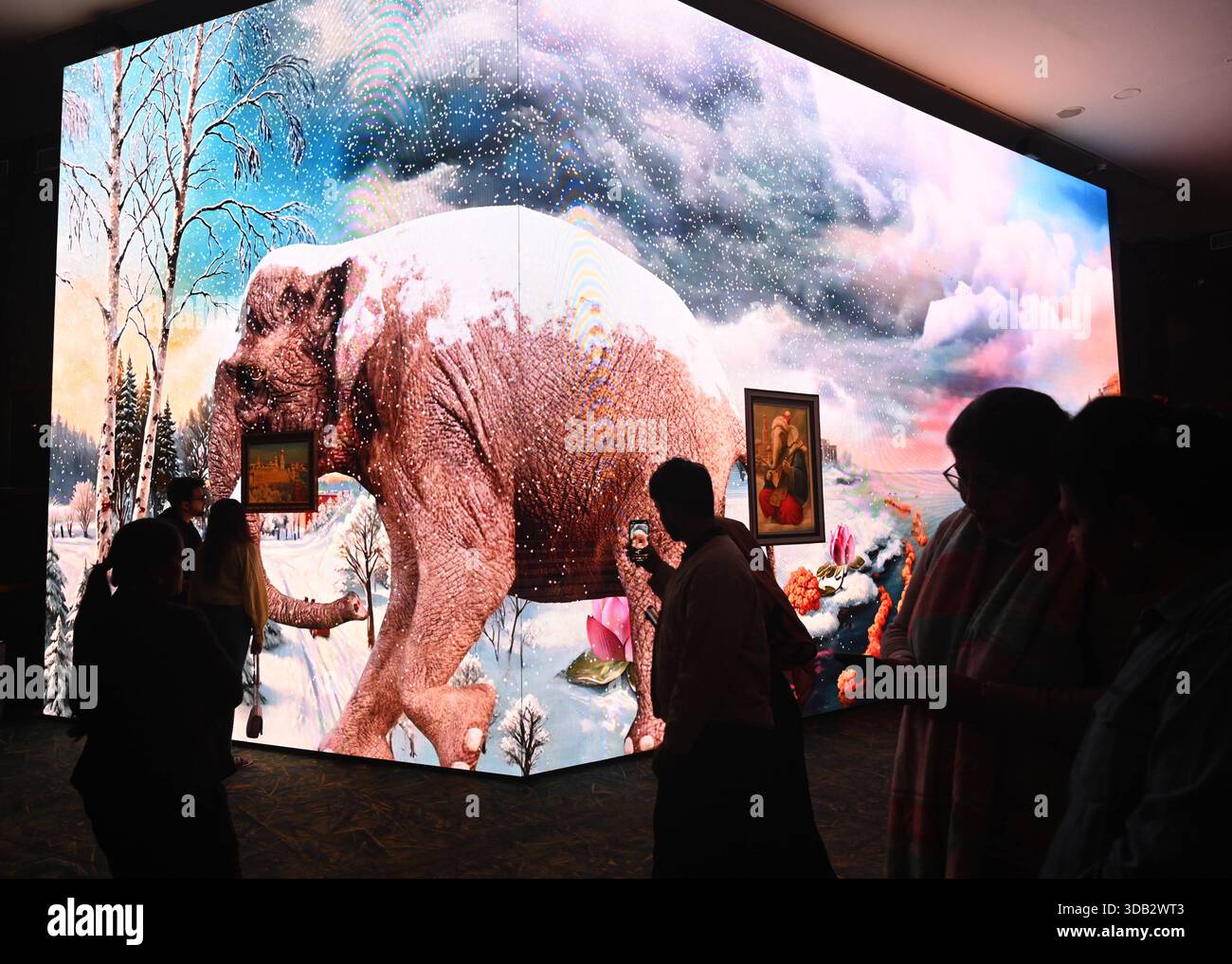 NEW DELHI, INDIA - DECEMBER 13: People visit Dream Vision, an ...
