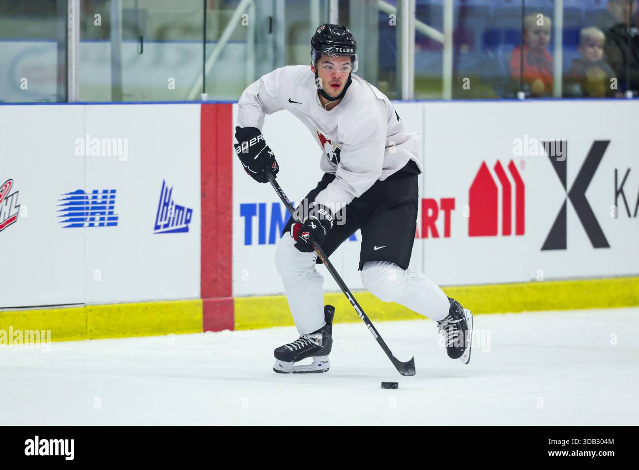Tij Iginla, of Lake Country, B.C., participates in practice during ...