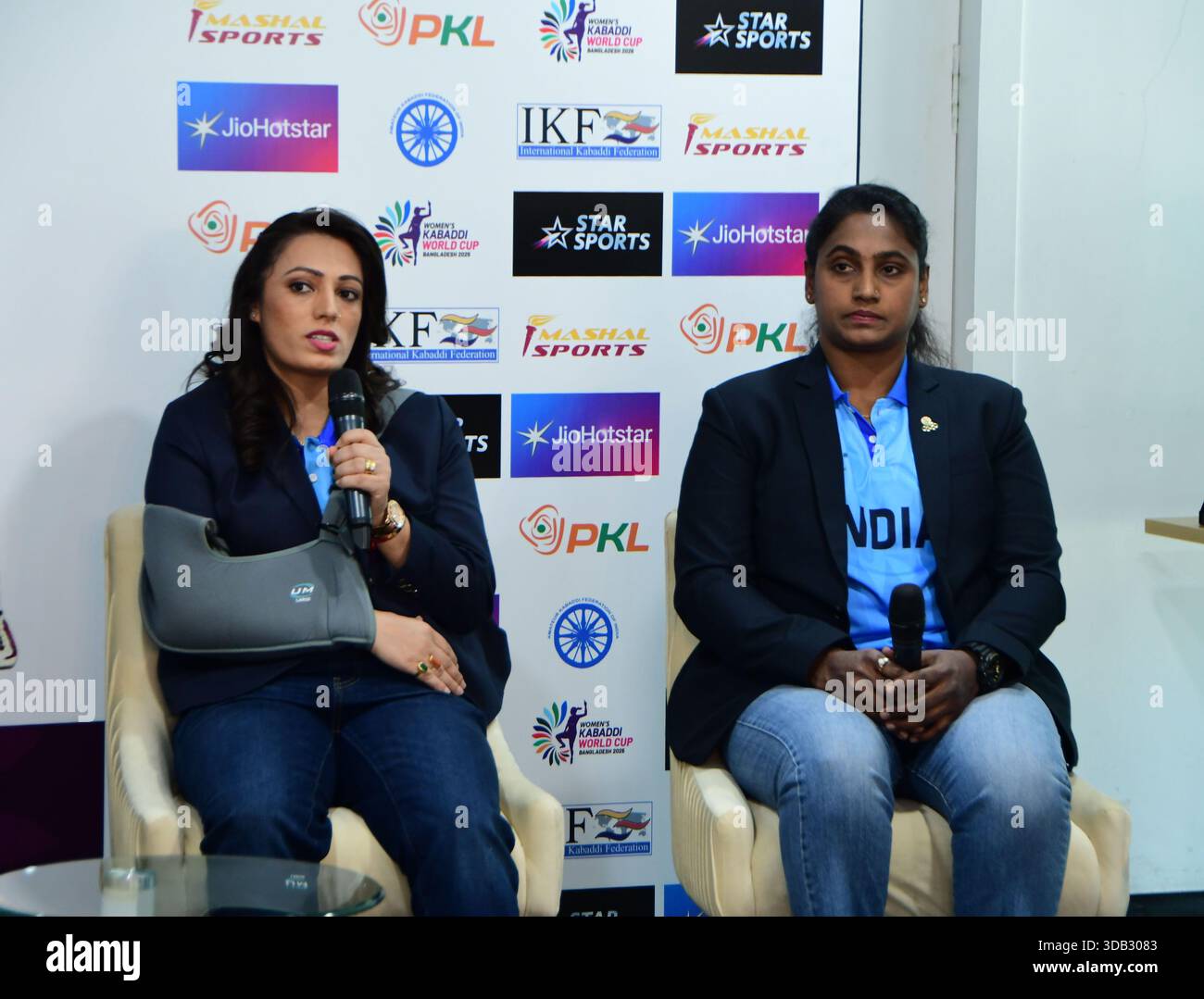 MUMBAI, INDIA - DECEMBER 12: Head Coach V. Tejeswini Bai; Captain Ritu ...
