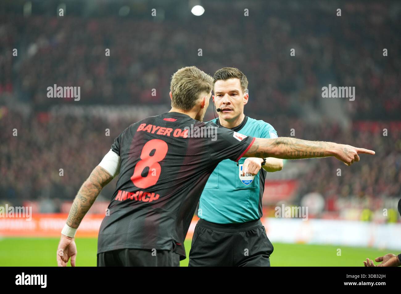 Leverkusen, Germany, , Robert Andrich in talk with Harm Osmers, Foot ...
