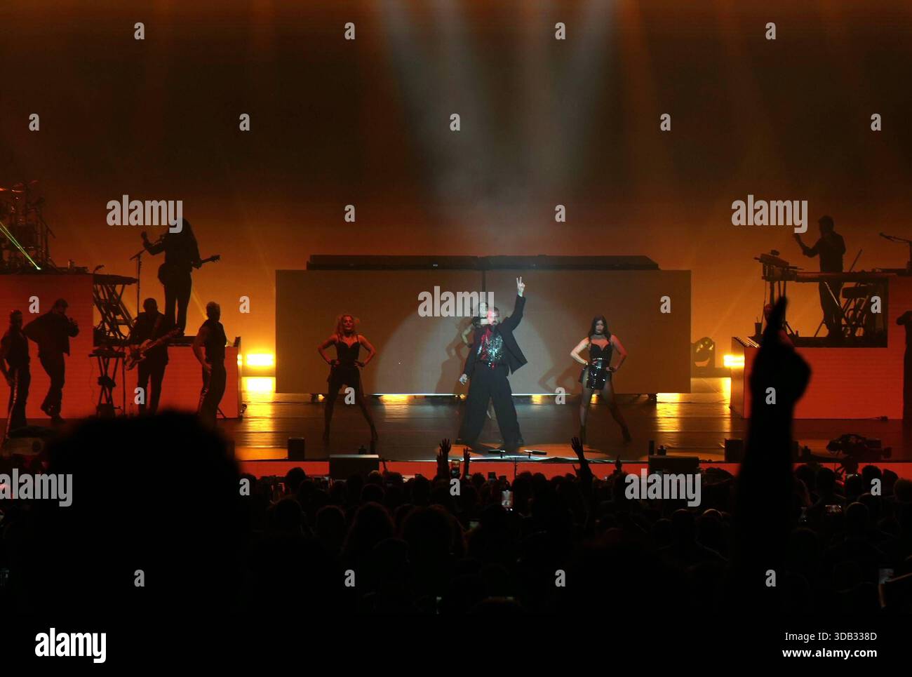 Singer Ricky Martin performing at Starlite Festival in Madrid on ...