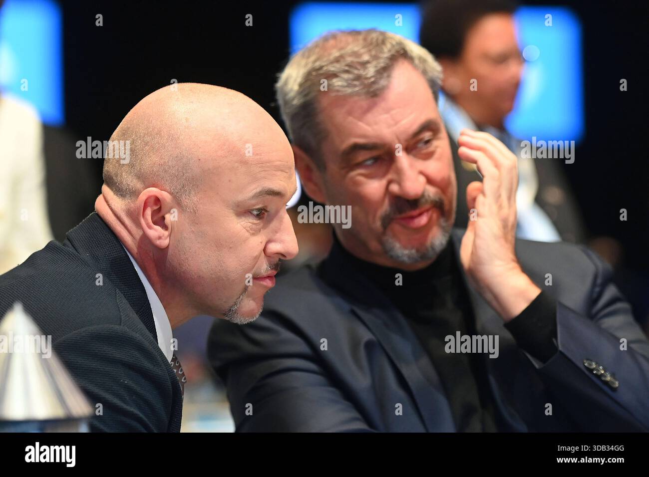 v.li: Alexander HOFFMANN MdB, Markus SOEDER Ministerpraesident Bayern und CSU Vorsitzender, CSU ...