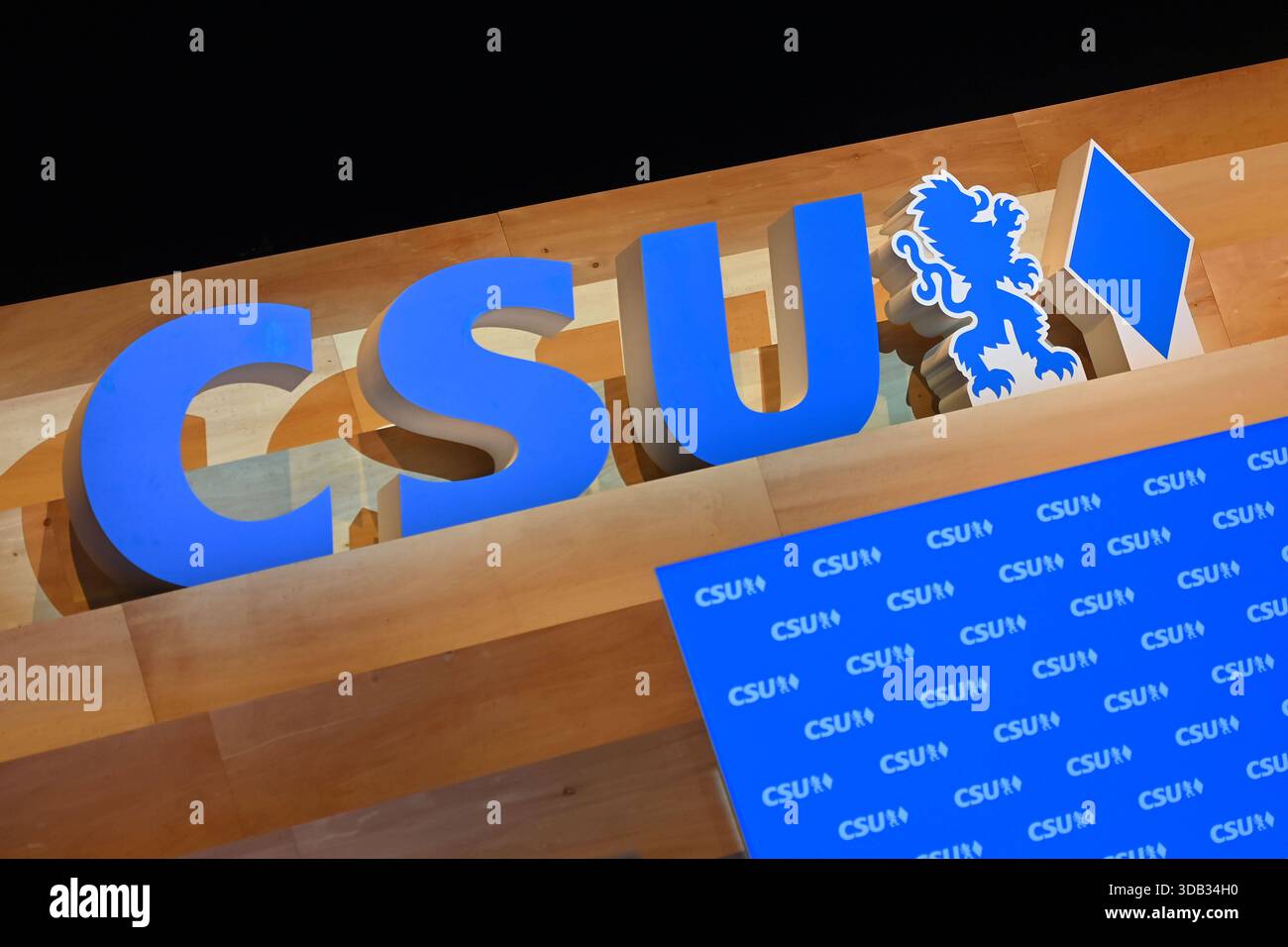 CSU Logo, CSU Parteitag 2025 am 12.und 13.12.2025 MESSE MUENCHEN ...