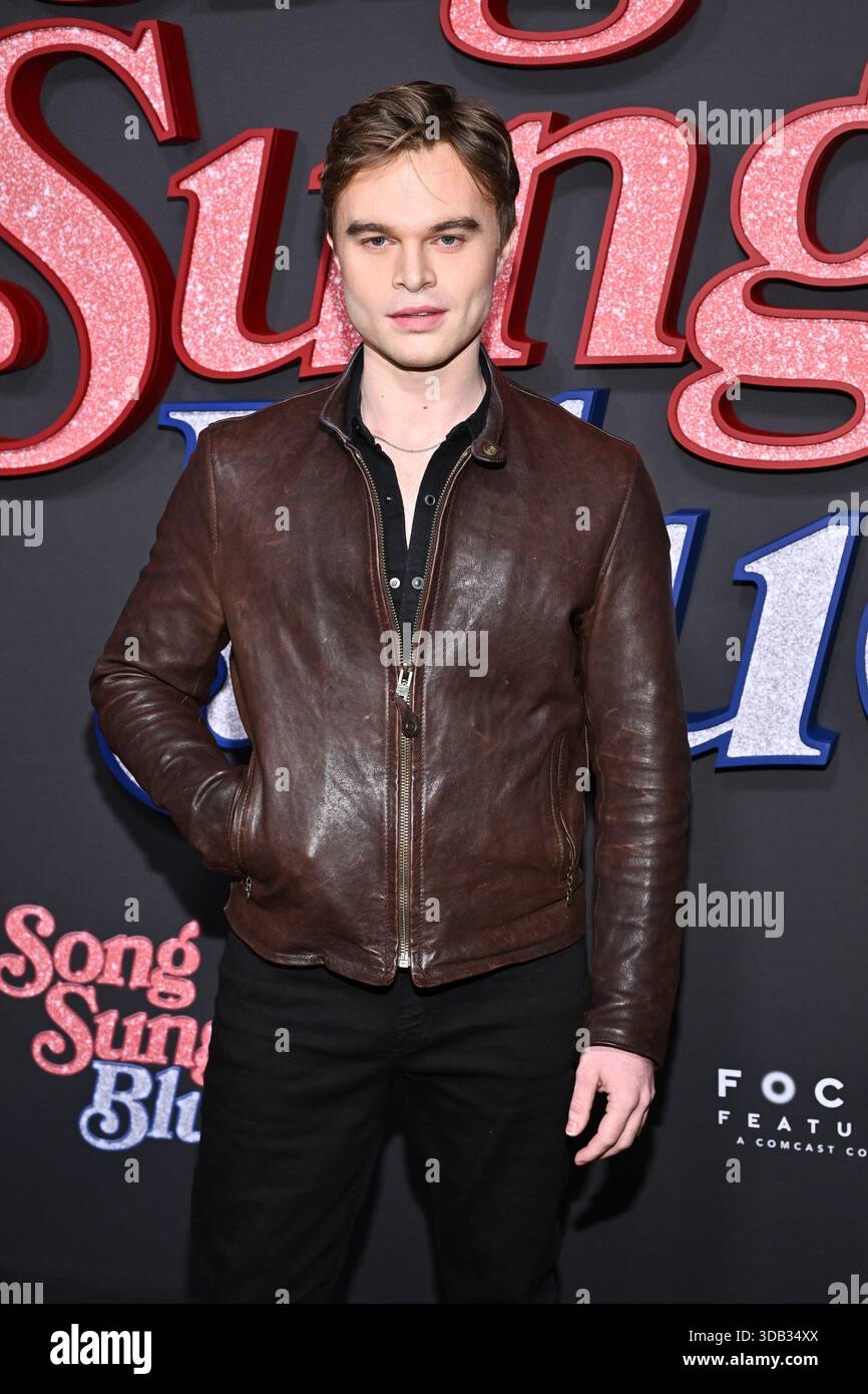 John Beckwith attends the premiere of "Song Sung Blue" at AMC Lincoln ...