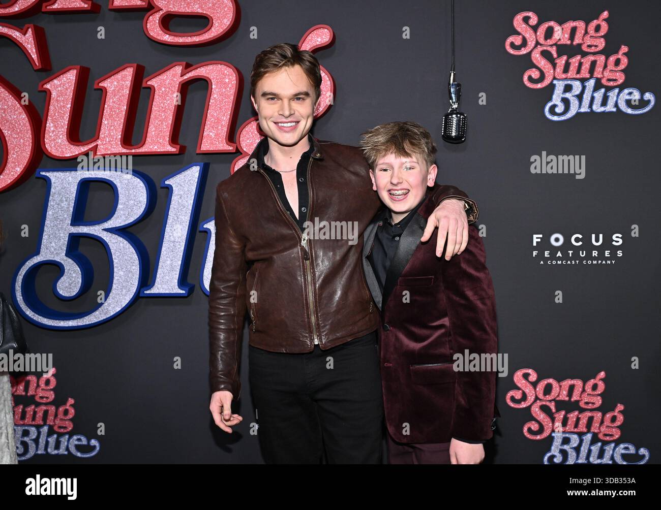 John Beckwith, left, and Hudson Hensley attend the premiere of "Song ...