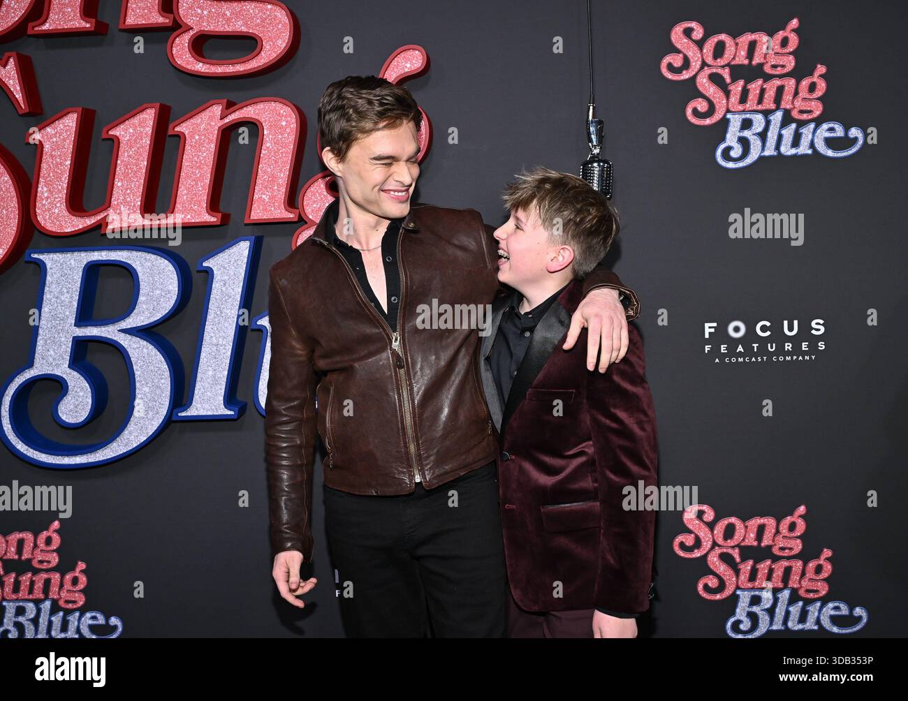John Beckwith, left, and Hudson Hensley attend the premiere of "Song ...