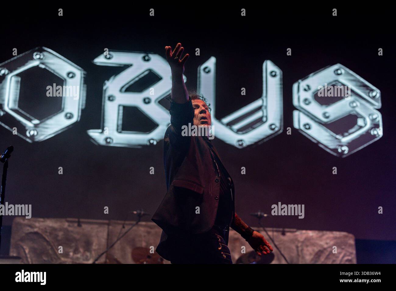 The band Obús during their concert at the Palacio Vistalegre Arena, on ...