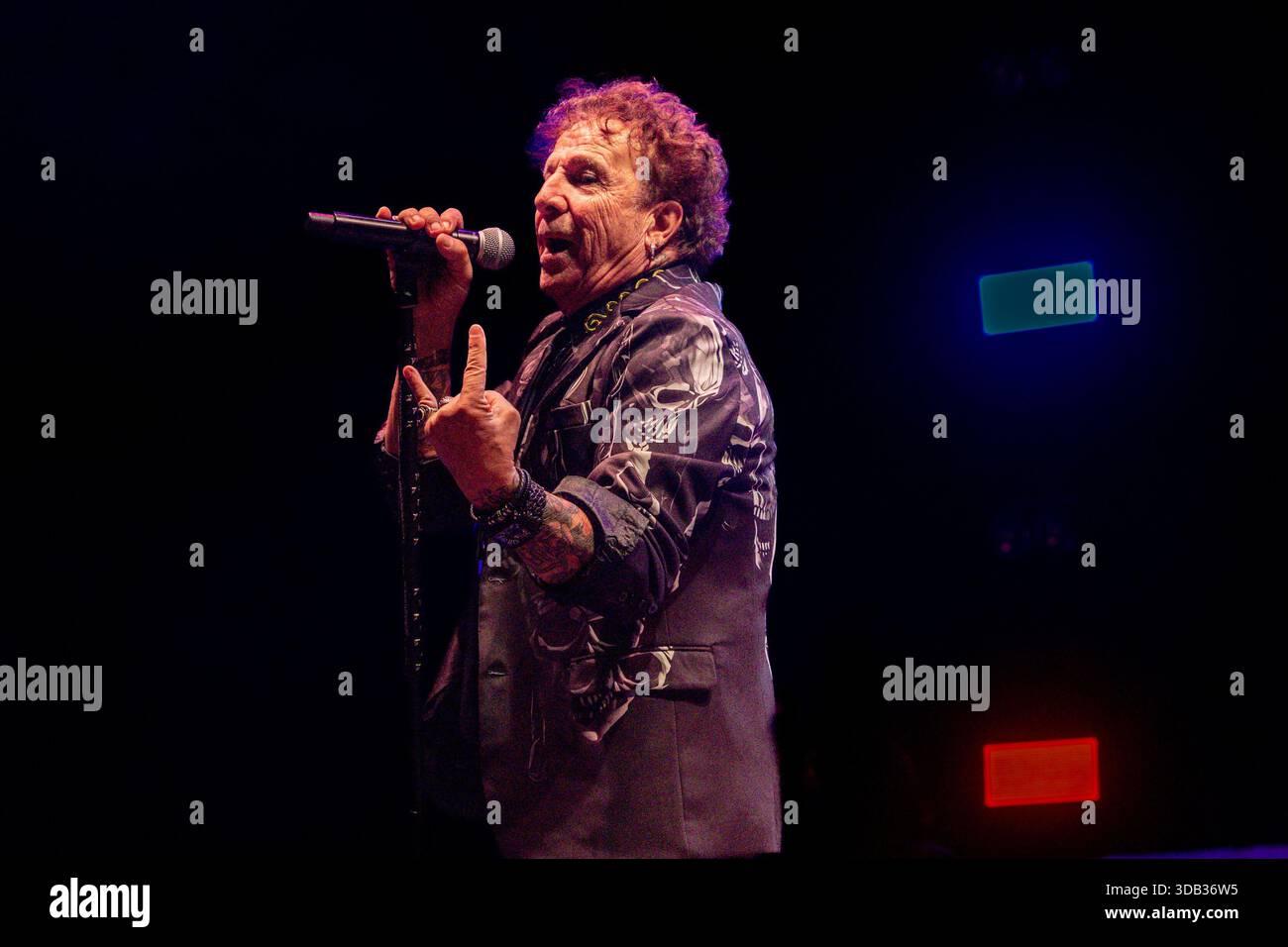 The band Obús during their concert at the Palacio Vistalegre Arena, on ...