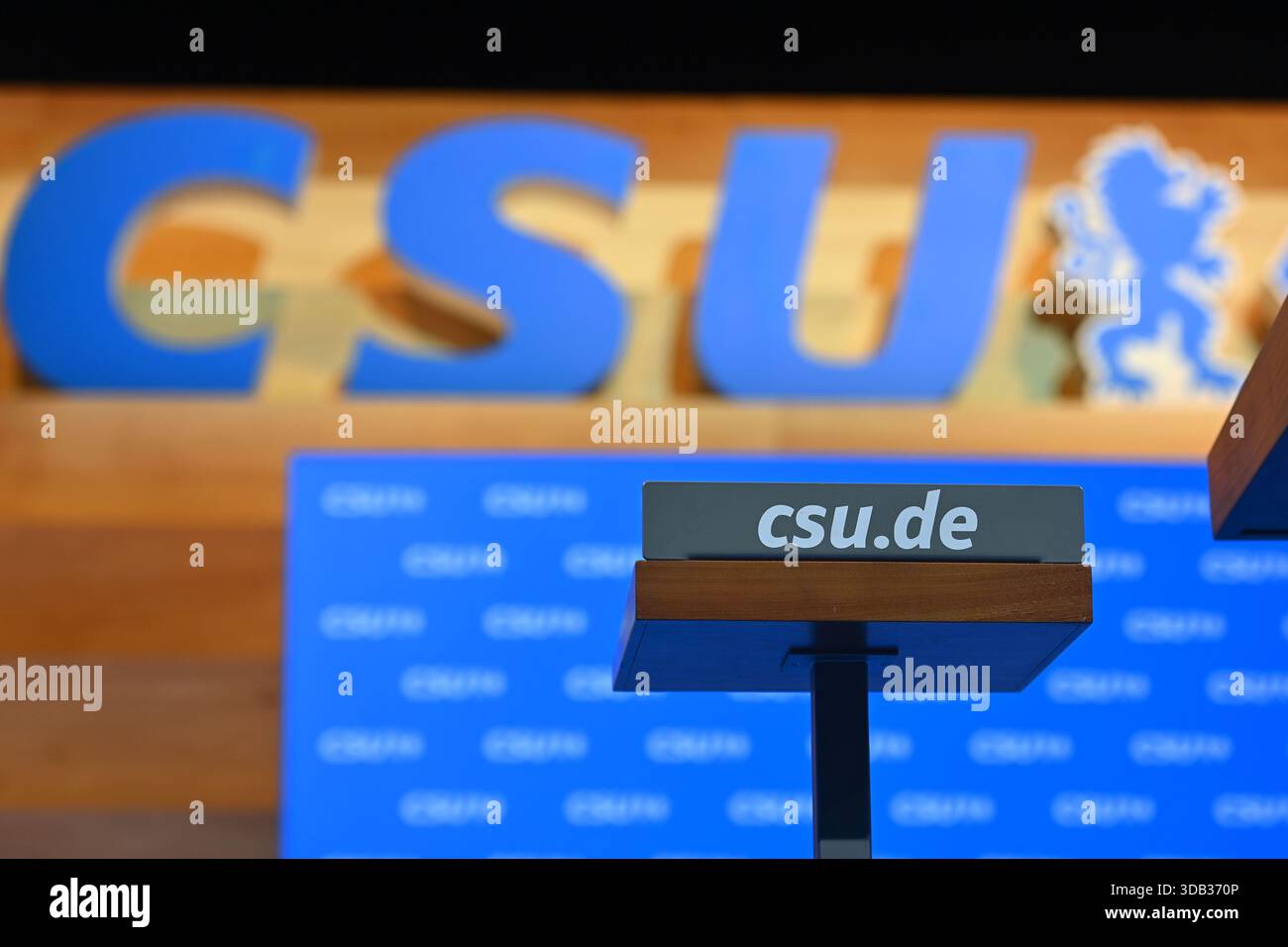 CSU Logo, Podium. CSU Party Congress 2025 on December 12 and 13, 2025 ...