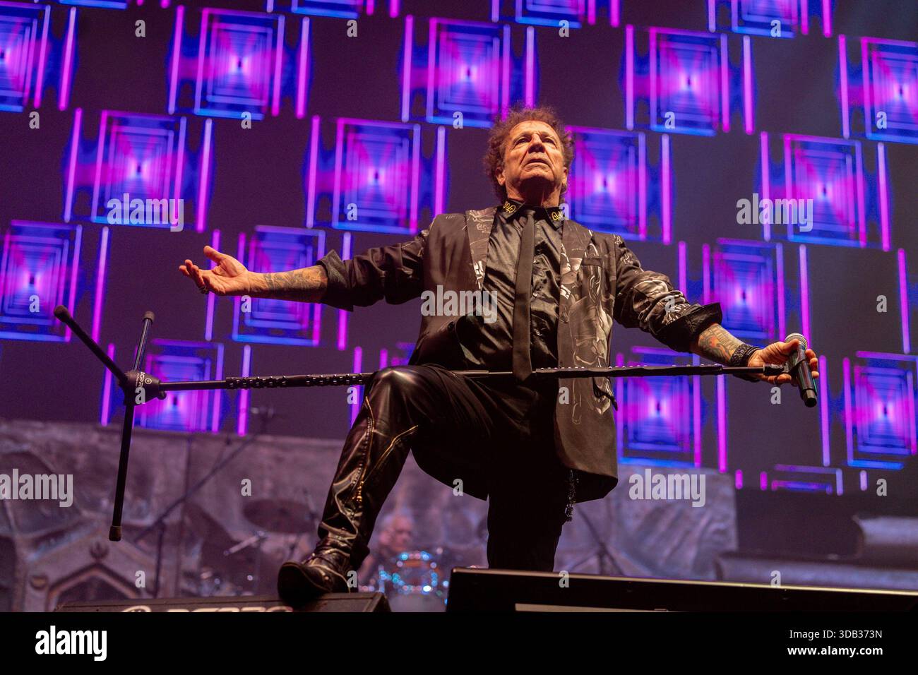 The band Obús during their concert at the Palacio Vistalegre Arena, on ...